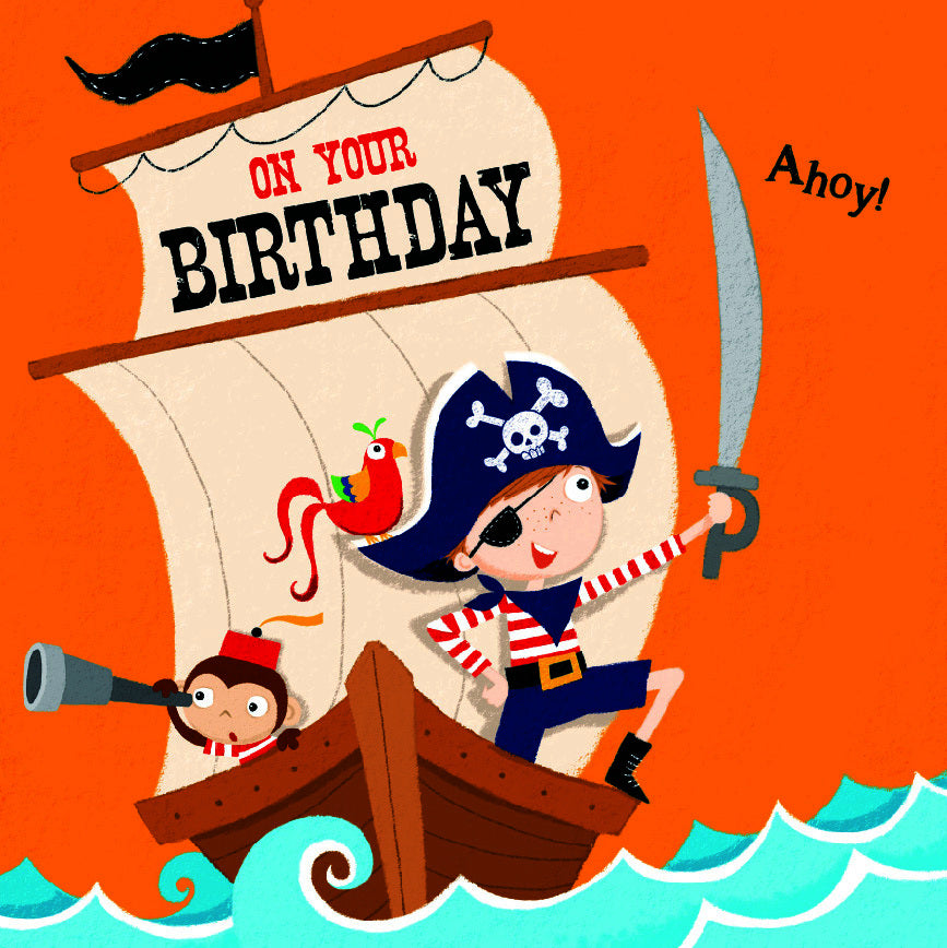 PIRATE AHOY BIRTHDAY CARD | Whip It Up Cake Supplies