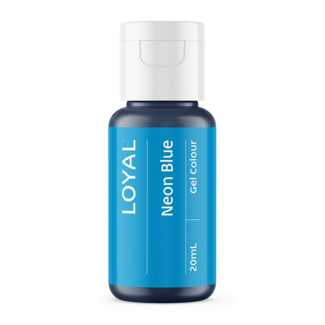 NEON BLUE LOYAL GEL COLOUR 20ml | Whip It Up Cake Supplies