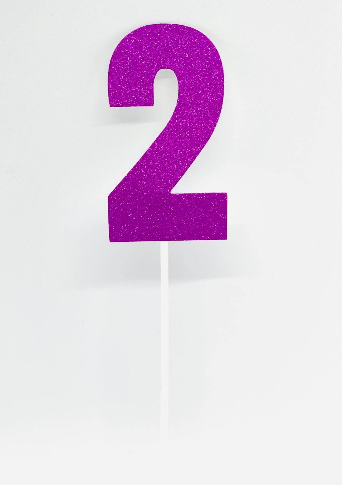 #2 PINK GLITTER CARD CAKE TOPPER – Whip It Up Cake Supplies