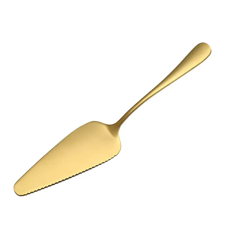 CAKE SERVER GOLD STAINLESS STEEL | Whip It Up Cake Supplies