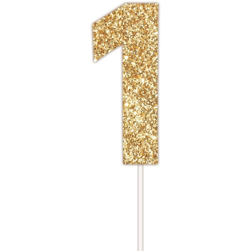#1 GOLD GLITTER CARD CAKE TOPPER | Whip It Up Cake Supplies